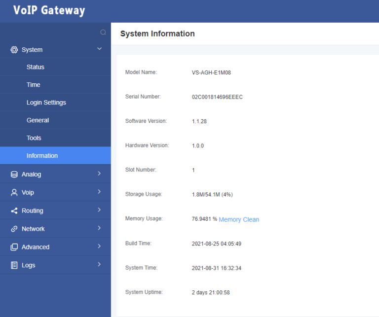 MAG Series Analog Gateway User Manual | OpenVox Document Center