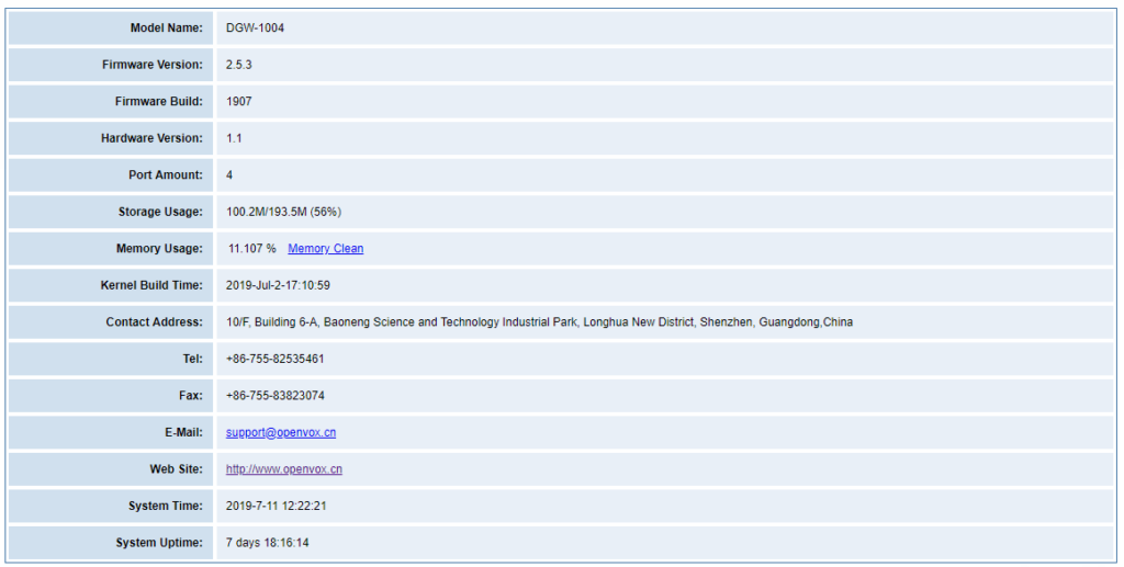 DTU Digital Trunk Unit User Manual | OpenVox Document Center